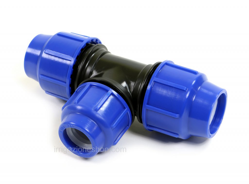 Tee ridotta - Raccordo a compressione